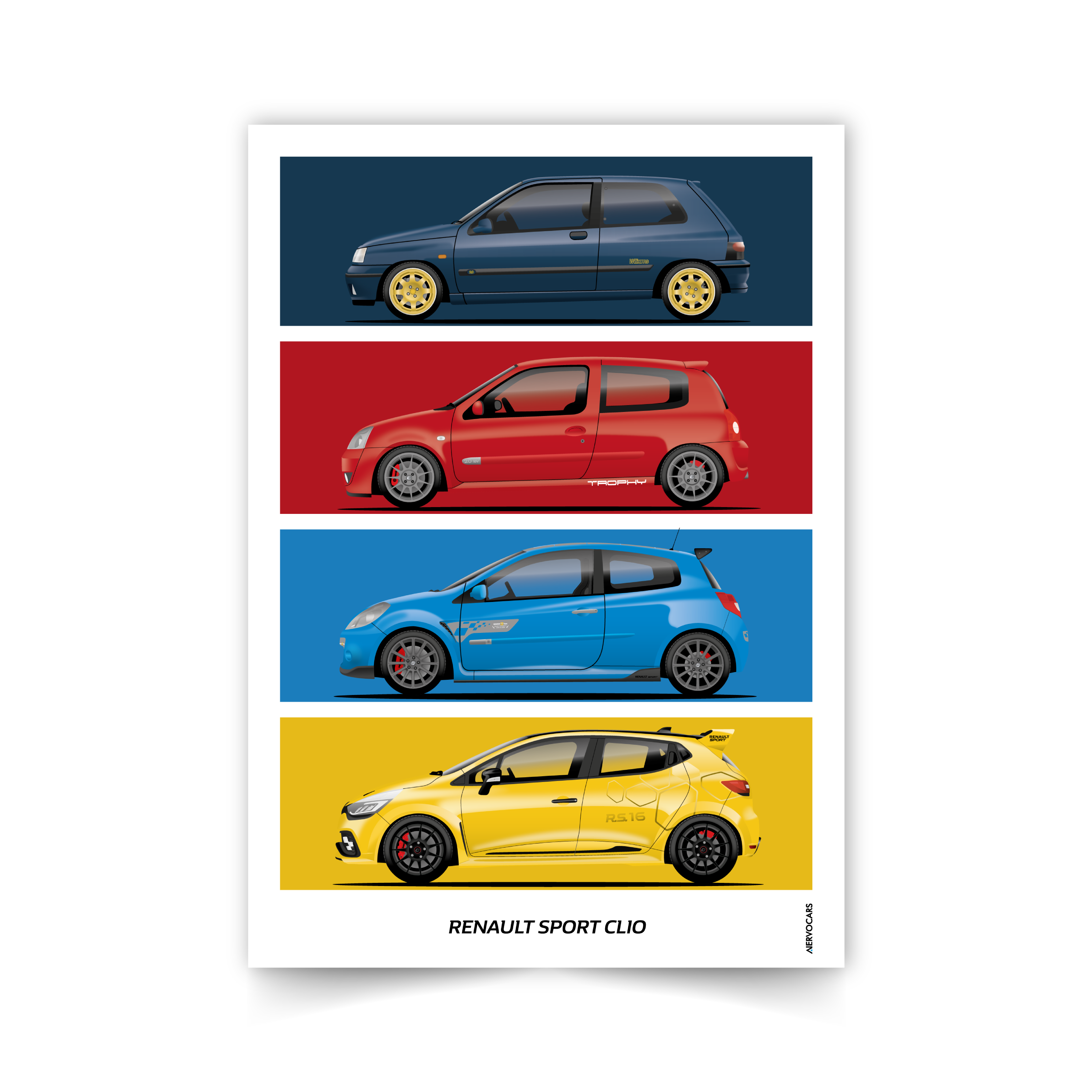CLIO SPORT SAGA - PÓSTER – ANERVOCARS